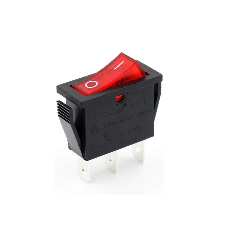 16A 250V SPDT ON-OFF Rocker Switch with Light – Aerokart India