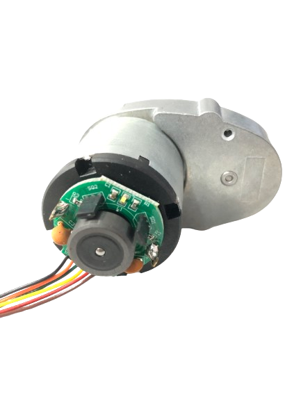 Dc 12v 60 RPM L-type Motor With Encoder High Torque Metal Gear ...